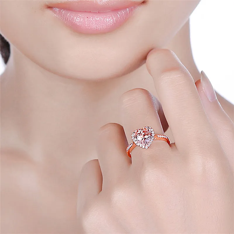 anillo corazon rose gold - Venta de accesorios